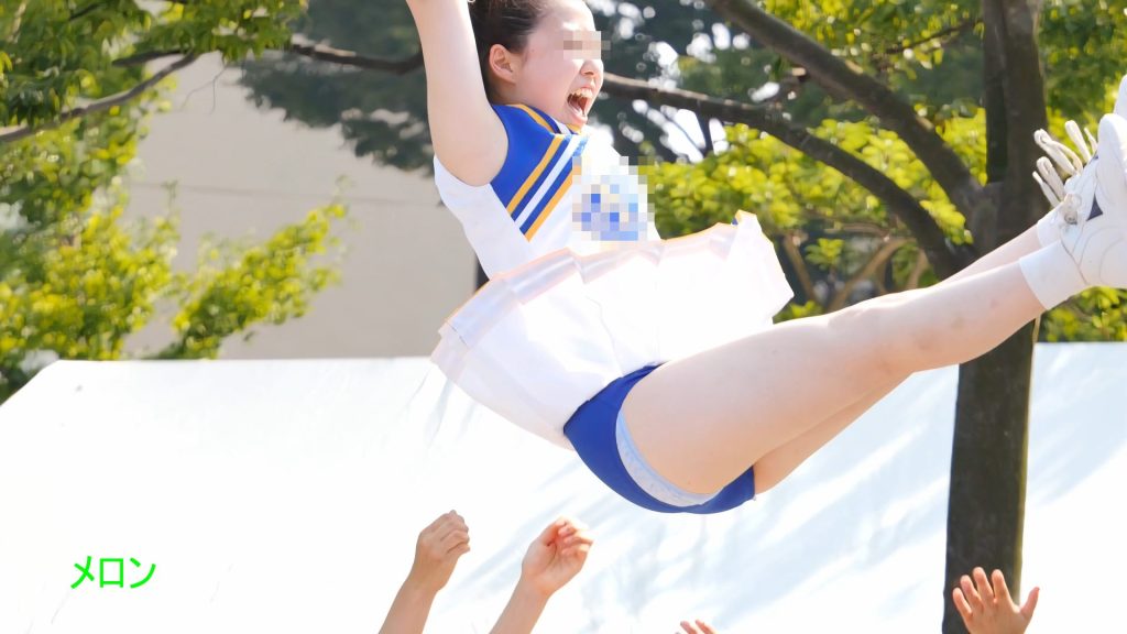 【Pcolle】祭りだチア vol.48 【4K】 これぞ真夏！清涼感漂うJDチアリーディング 豪快ハミP編｜ぱんつべ